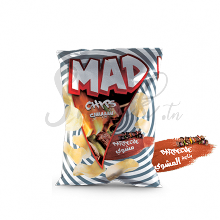 Mad Chips Barbacue 65g - Snack.tn | Première vitrine gourmande en ligne ...