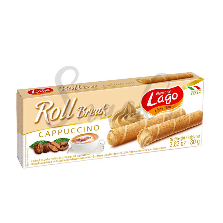Lago Roll Break Cappuccino 80g - Snack.tn | Première vitrine gourmande ...