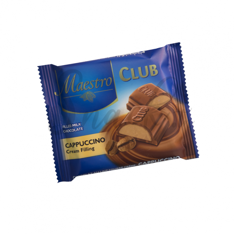 Maestro Club Fourré Crème Cappuccino 45g - Snack.tn | Première vitrine ...
